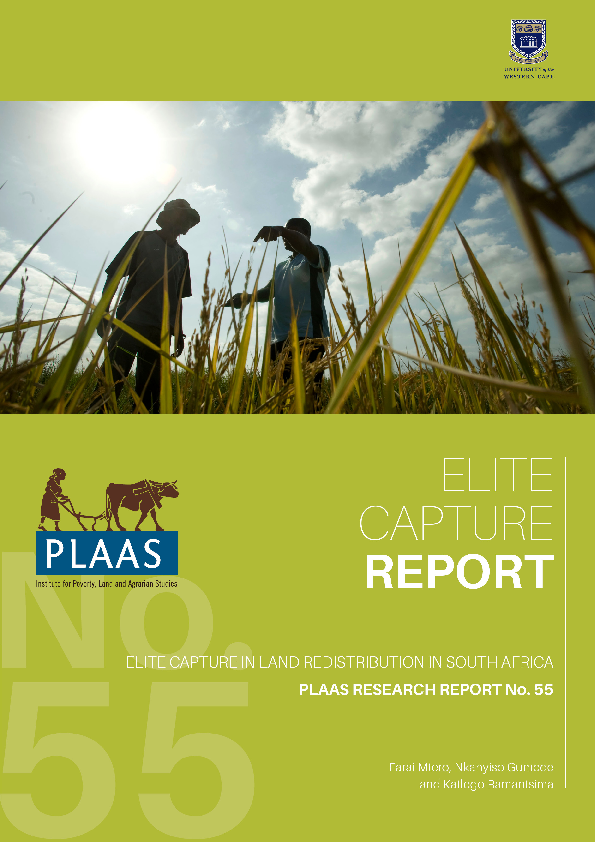(PDF) Elite Capture in Land Redistribution in South Africa