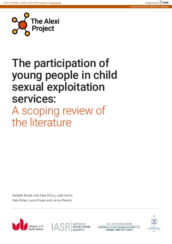 (PDF) The participation of young people in child sexual exploitation ...