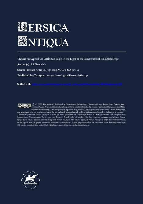 (PDF) The Bronze Age of the Little Zab Basin in the Light of the ...