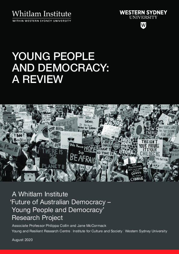 (PDF) Young people and democracy: a review