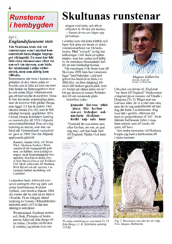 (PDF) Skultunas runstenar. Del 1: Englandsfararens sten
