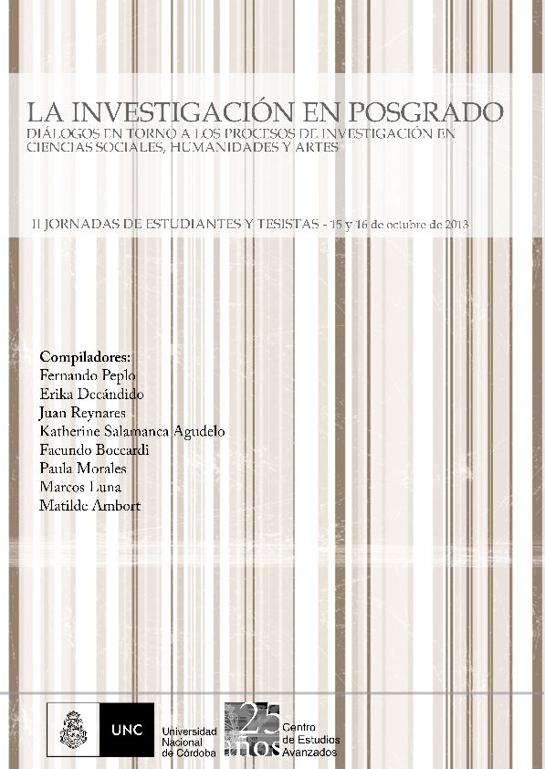 (PDF) La Investigación en Posgrado Diálogos en Torno a Los Procesos De Investigación en Ciencias ...