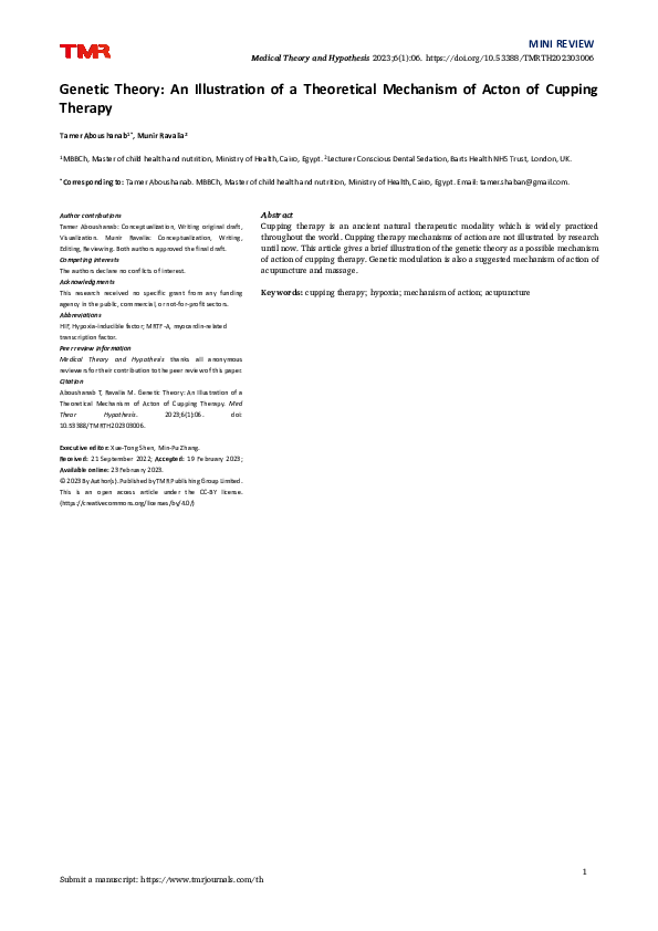 (PDF) Genetic Theory: An Illustration of a Theoretical Mechanism of ...