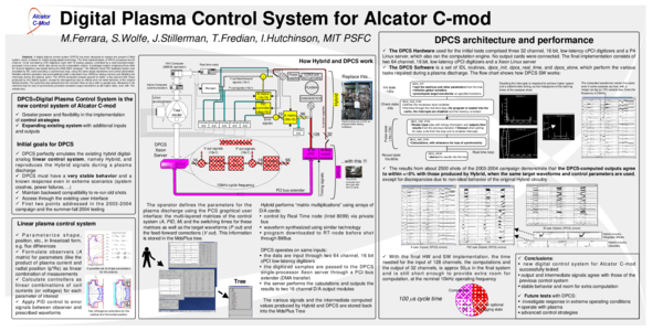 (PDF) Digital Plasma Control System for Alcator C-mod