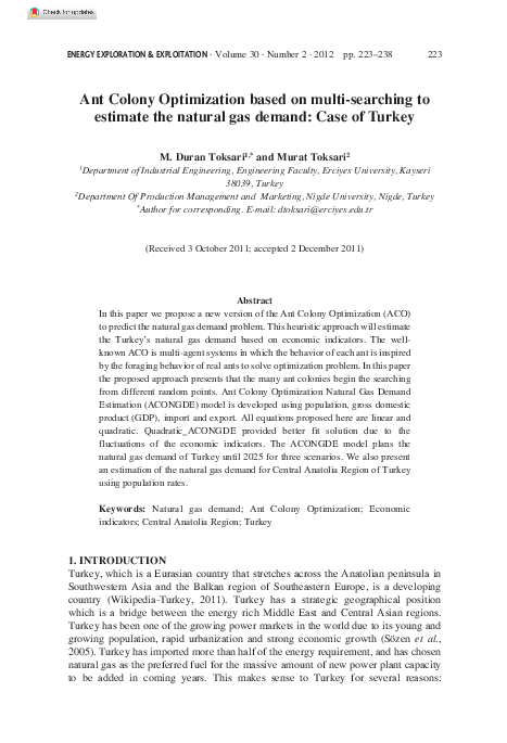 (PDF) Ant Colony Optimization Based on Multi-Searching to Estimate the ...