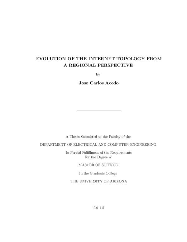 (PDF) Evolution of the Internet Topology From a Regional Perspective