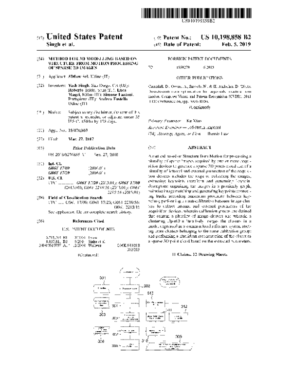 (PDF) Method for 3D modelling based on structure from motion processing of sparse 2D images ...