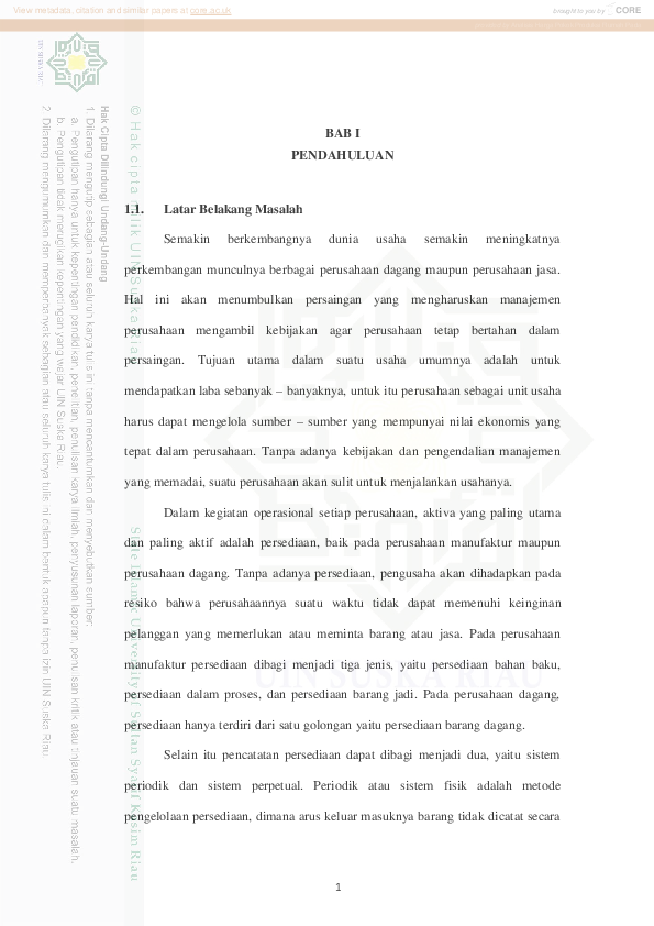 (PDF) Sistem Akuntansi Persediaan Barang Dagang Pada Pt. Riau Agro ...