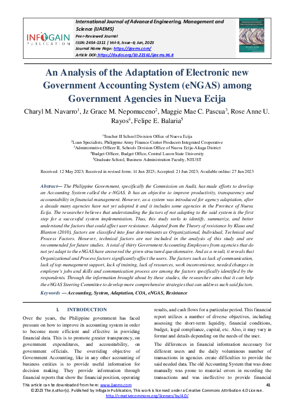 (PDF) An Analysis of the Adaptation of Electronic new Government ...