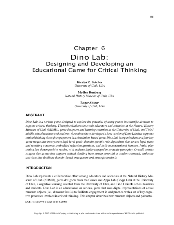 (PDF) Dino Lab