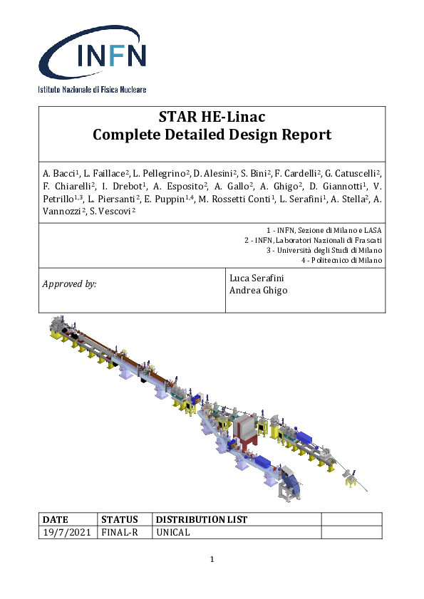 (PDF) STAR HE-Linac Complete Detailed Design Report | Dario Giannotti - Academia.edu