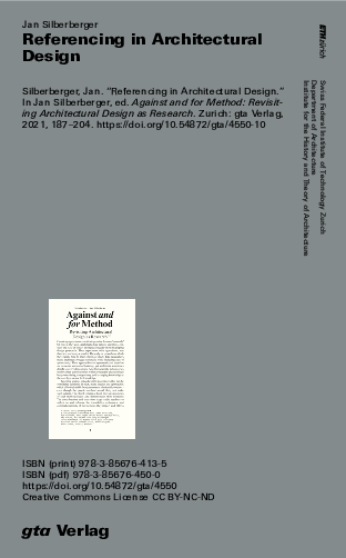 (PDF) Referencing in Architectural Design