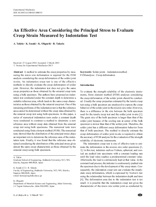 (PDF) An Effective Area Considering the Principal Stress to Evaluate ...