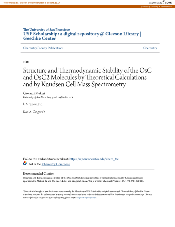 (PDF) Structure and thermodynamic stability of the OsC and OsC2 ...