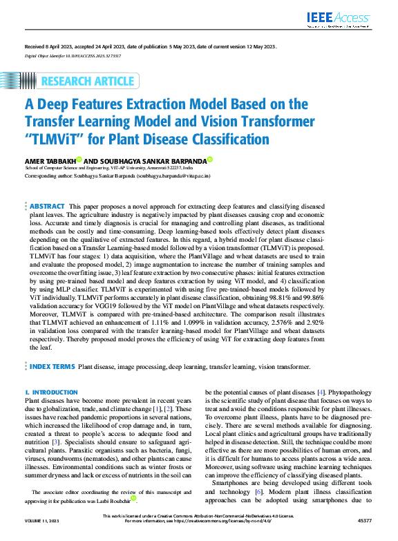 (PDF) A Deep Features Extraction Model Based on the Transfer Learning ...