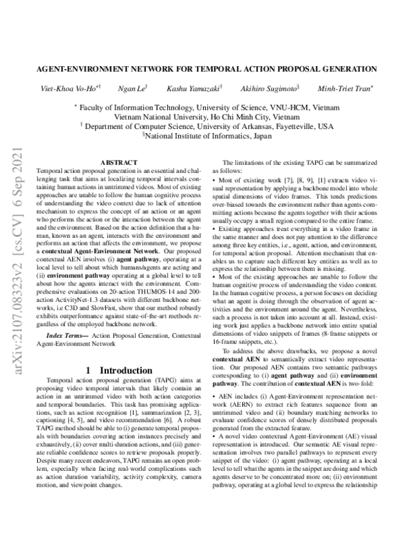 (PDF) Agent-Environment Network for Temporal Action Proposal Generation ...