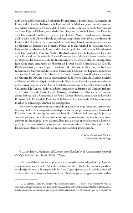 (PDF) Guzmán Brito, Alejandro, El Derecho como facultad en la ...