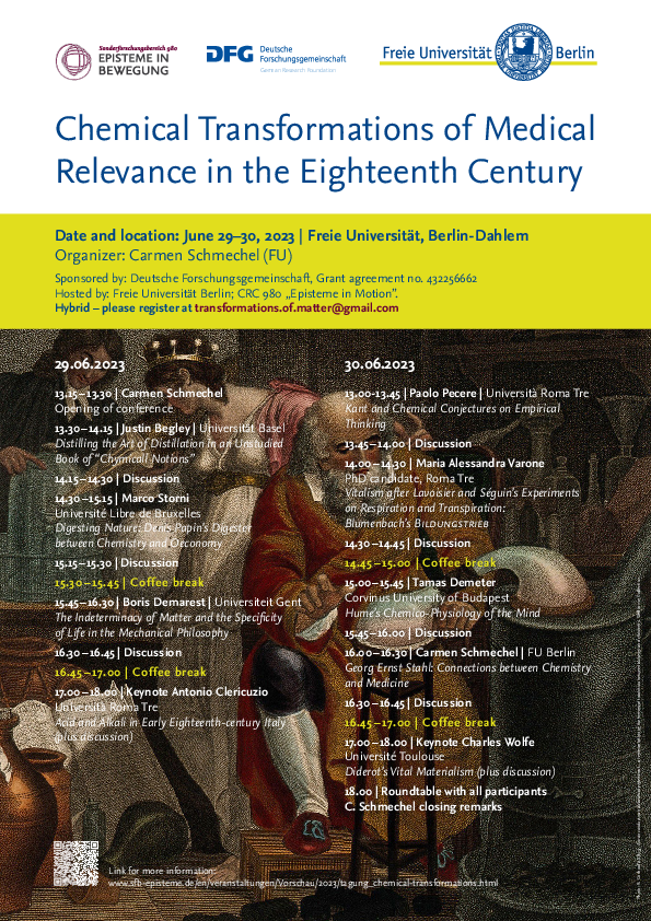 (PDF) 18th Century Medical Chemical Transformations