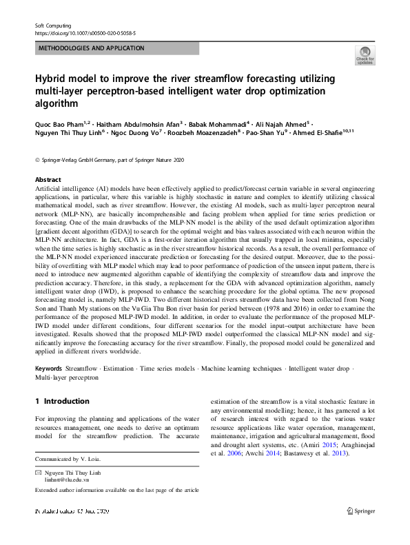 (PDF) Hybrid model to improve the river streamflow forecasting utilizing multi-layer perceptron ...