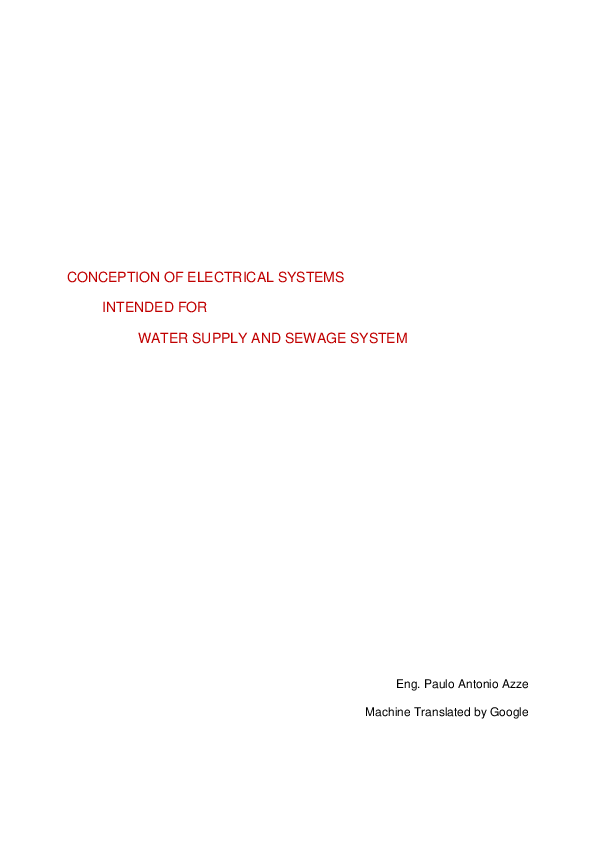 (PDF) Conception of Electrical Systems