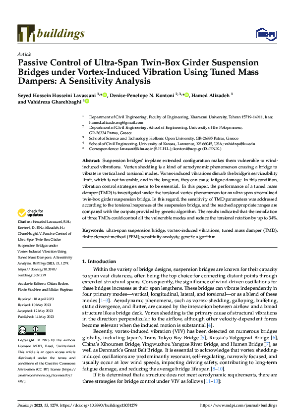 (PDF) Passive Control of Ultra-Span Twin-Box Girder Suspension Bridges under Vortex-Induced ...