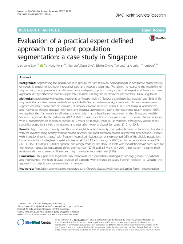(PDF) Evaluation of a practical expert defined approach to patient ...