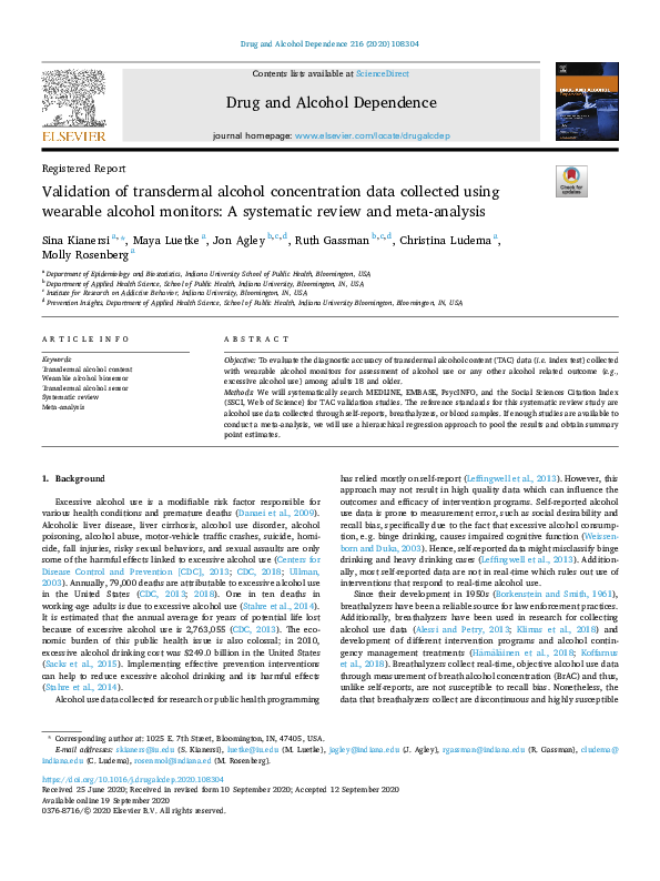 (PDF) Validation of transdermal alcohol concentration data collected ...