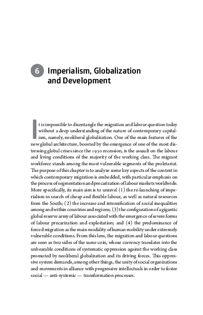 (PDF) Chapter 6 – Imperialism, Globalization and Development