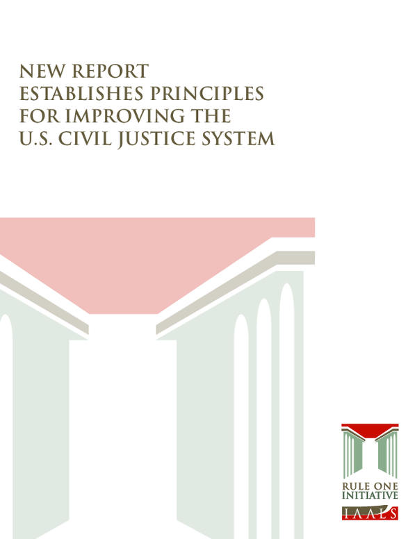 (PDF) New report establishes principles for improving the US civil ...