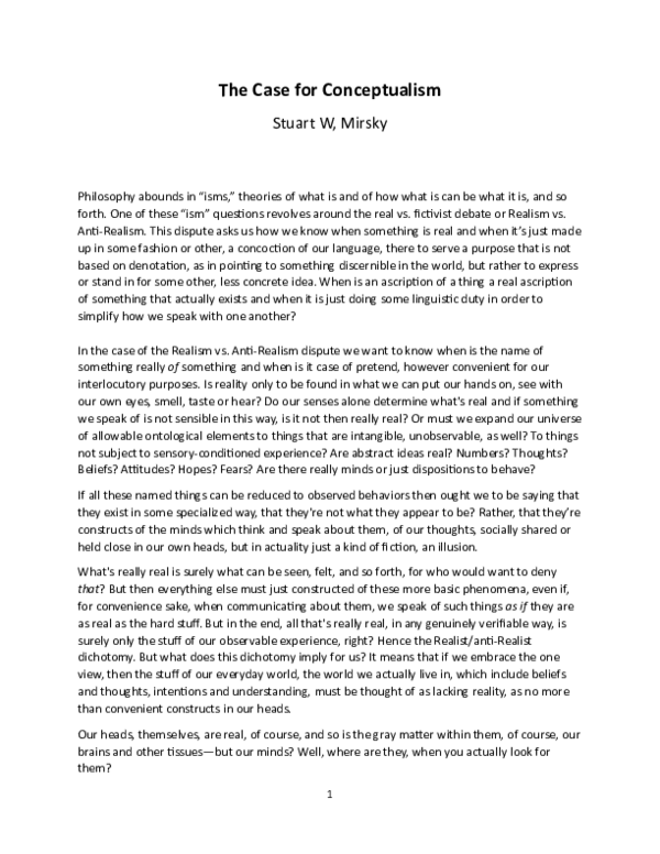 (PDF) The Case for Conceptualism