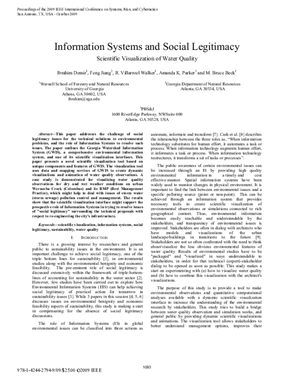 (PDF) Information systems and social legitimacy scientific ...