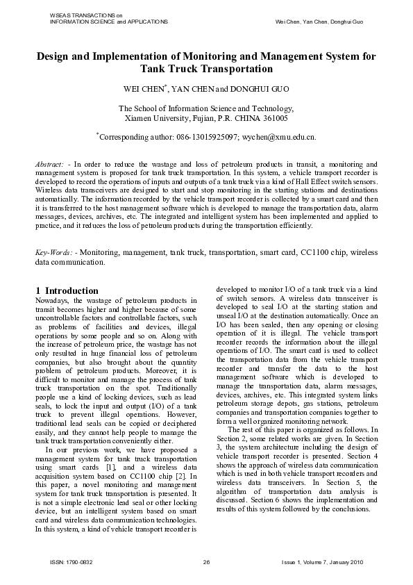 (PDF) Design and implementation of monitoring and management system based on wireless sensor ...