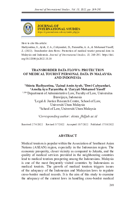 (PDF) Transborder Data Flows | dewi cahyandari - Academia.edu