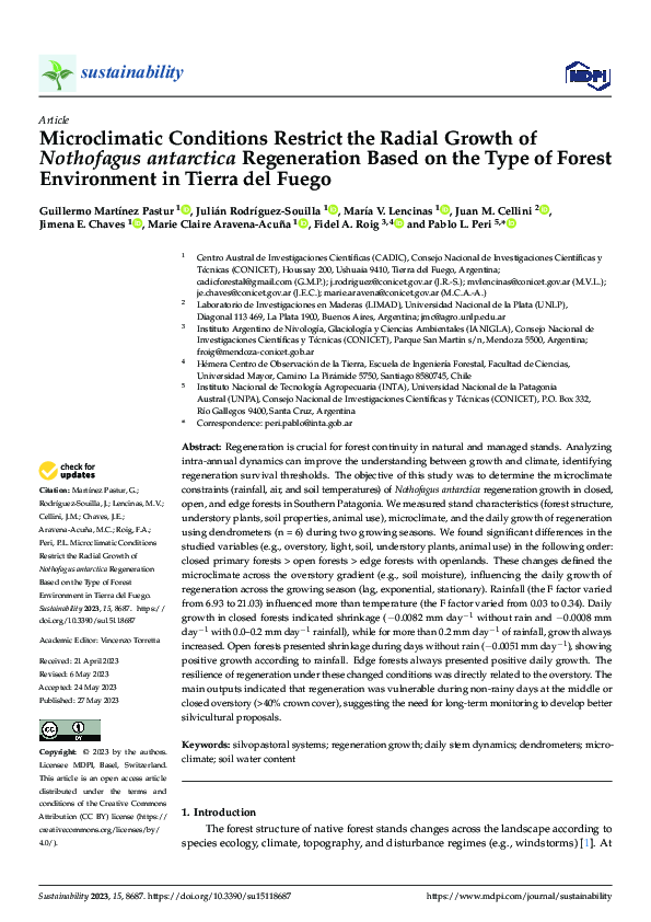(PDF) Microclimatic Conditions Restrict the Radial Growth of Nothofagus ...
