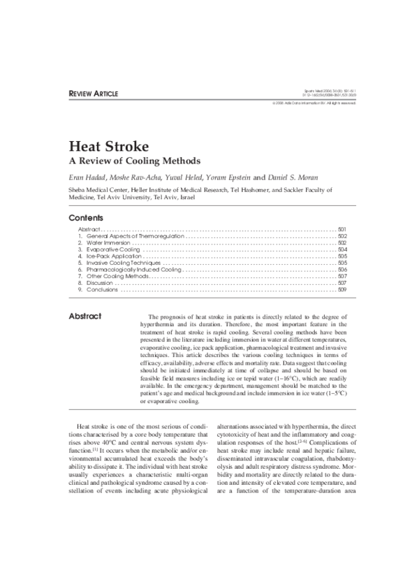 (PDF) Heat Stroke