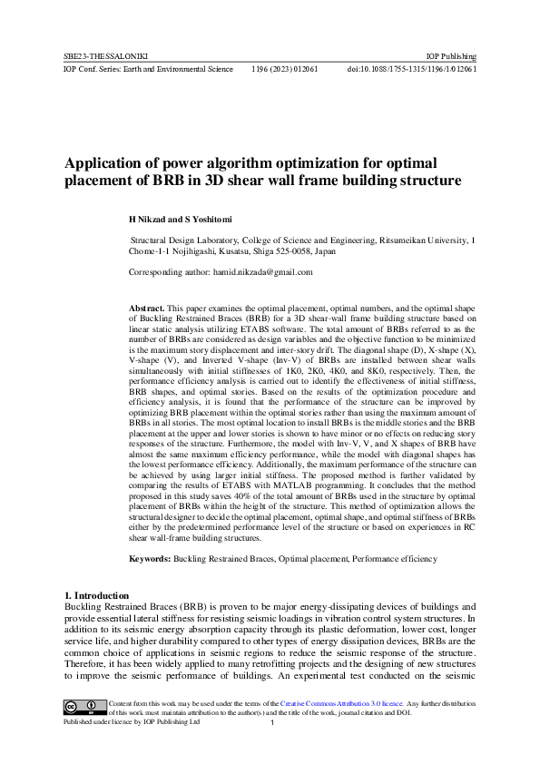 Pdf Application Of Power Algorithm Optimization For Optimal Placement