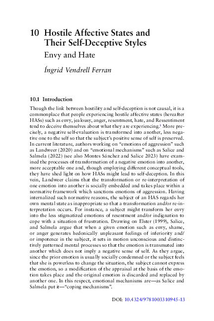 (PDF) Hostile Affective States and Their Self-Deceptive Styles