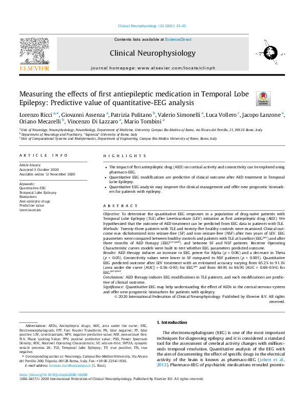 (PDF) Measuring the effects of first antiepileptic medication in ...