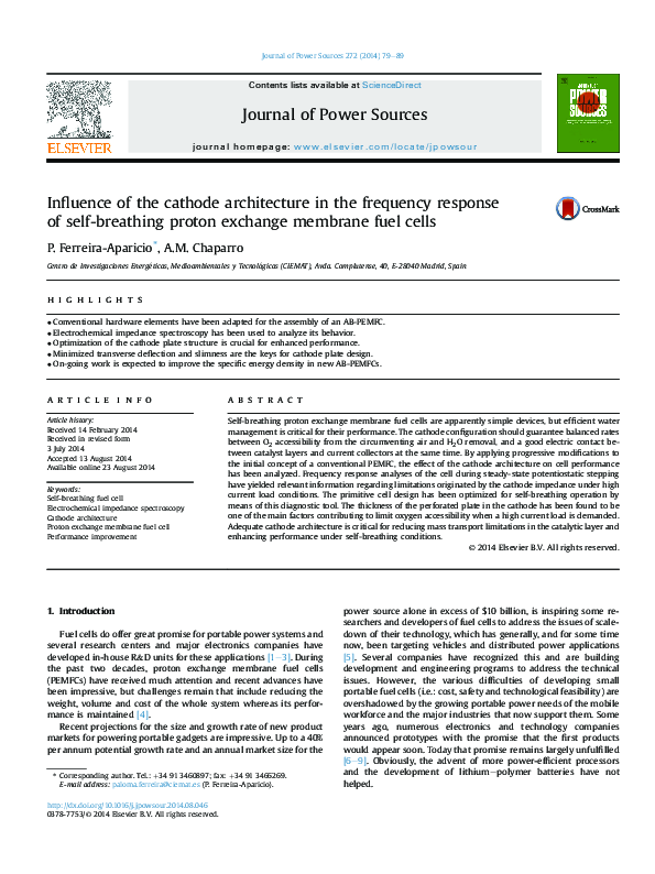 (PDF) Influence of the cathode architecture in the frequency response ...