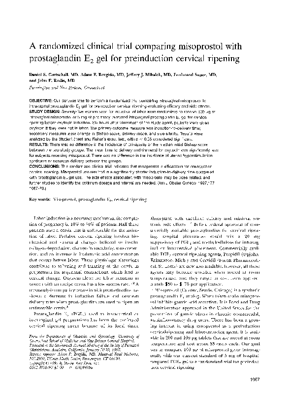 (PDF) A randomized clinical trial comparing misoprostol with ...
