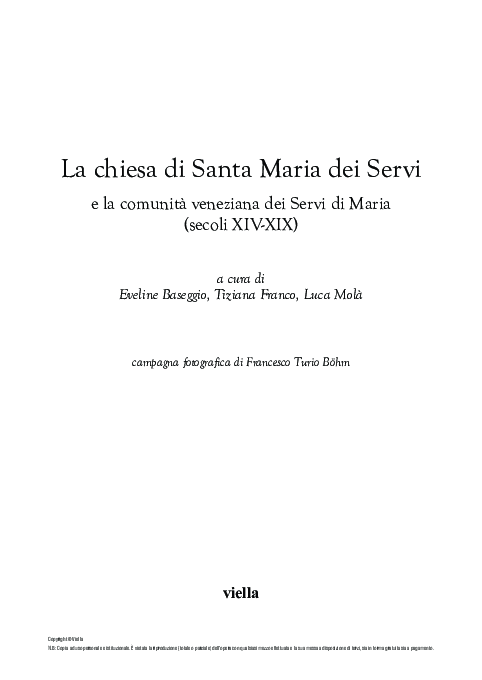 (PDF) Santa Maria dei Servi. L’architettura della chiesa e del convento ...