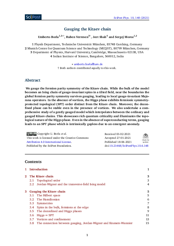 (PDF) Gauging the Kitaev chain