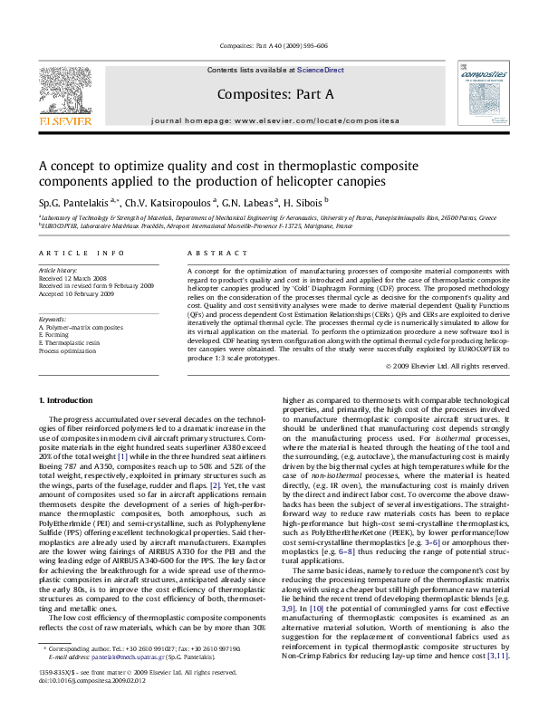 (PDF) A concept to optimize quality and cost in thermoplastic composite ...