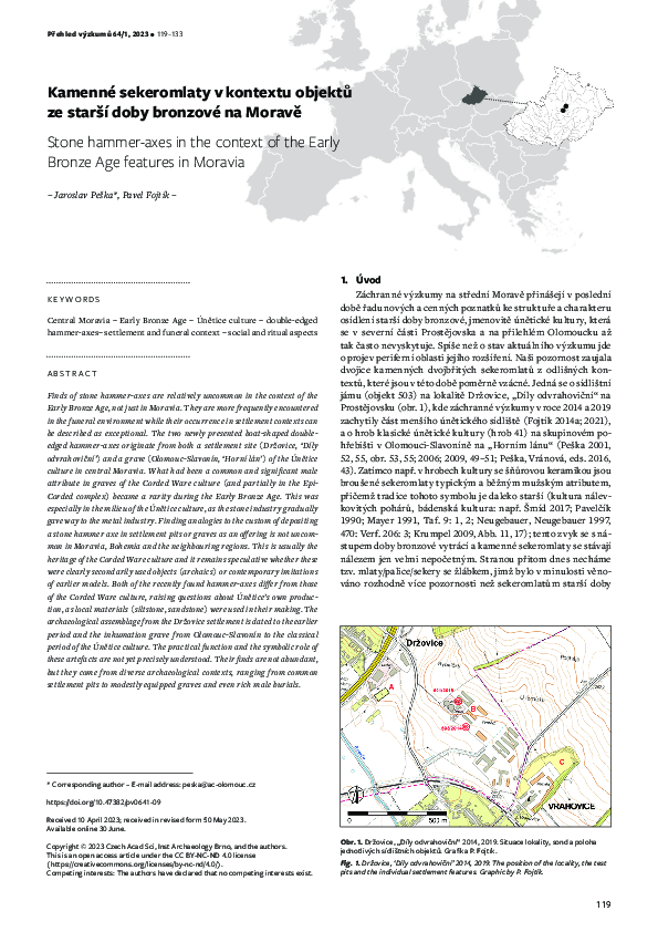 (PDF) Kamenné sekeromlaty v kontextu objektů ze starší doby bronzové na ...