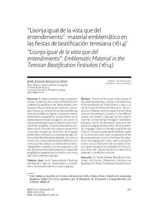 (PDF) “Lisonja igual de la vista que del entendimiento”: material ...