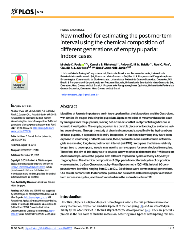 (PDF) New method for estimating the post-mortem interval using the ...