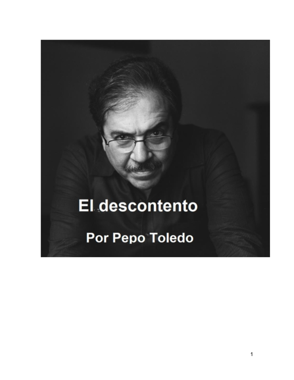 (PDF) El descontento por Pepo Toledo