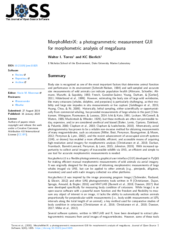 (PDF) MorphoMetriX: a photogrammetric measurement GUI for morphometric ...