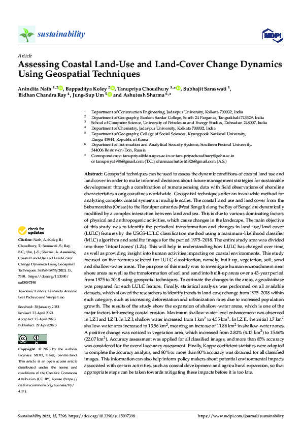 (PDF) Assessing Coastal Land-Use and Land-Cover Change Dynamics Using ...