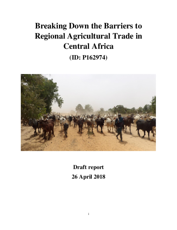 (PDF) Improving Agricultural Trade in Central Africa